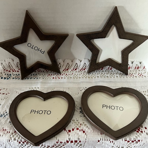 Wall Decor | Heart And Star Picture Frames | Poshmark